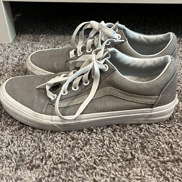 Vans | Shoes | Vans Linen Old Skool Sneakers | Poshmark